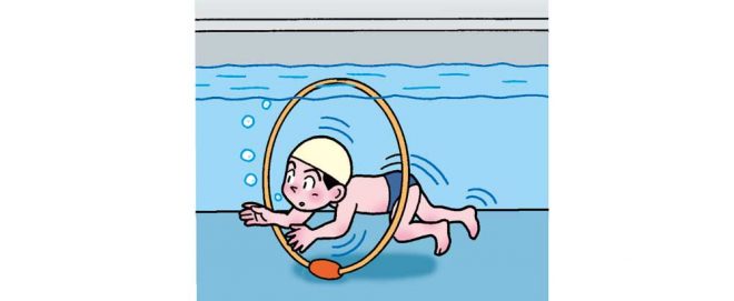 小3体育「水泳運動（浮いて進む運動、もぐる・浮く運動）」指導アイデア①｜みんなの教育技術